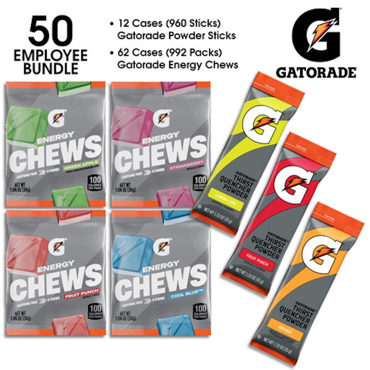 Gatorade Pro-Hydration Energy Bundle: 50-Employee Pack – Cannon Sports