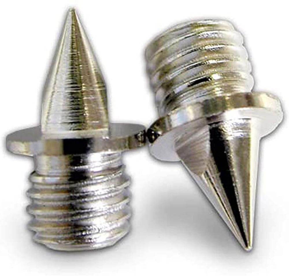 Cannon Sports Silver Track Spikes 1/4" Pyramid 100-pack